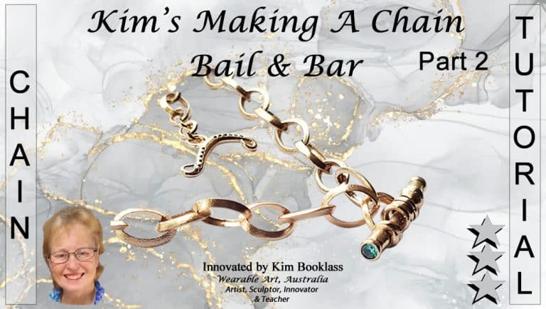 3 Stars ~ Making A Chain Part 2 ~ Bail & Bar ~ Tutorial By Kim Booklass ...