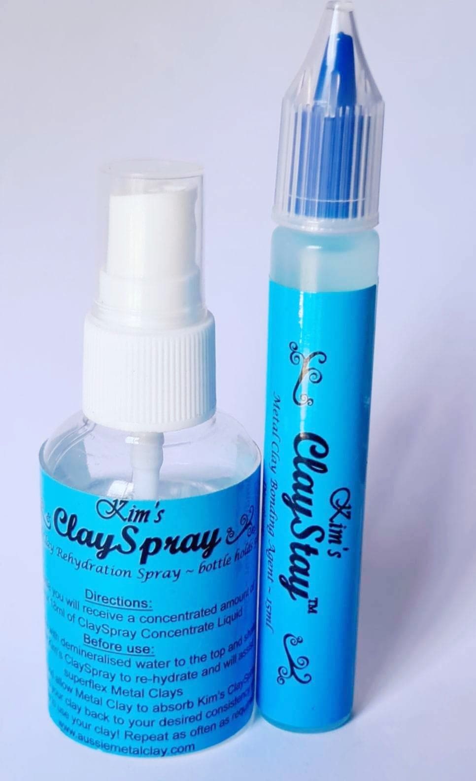 Kim's ClayStay & Kim's ClaySpray Bundle - Silver & Base Metals - Aussie ...